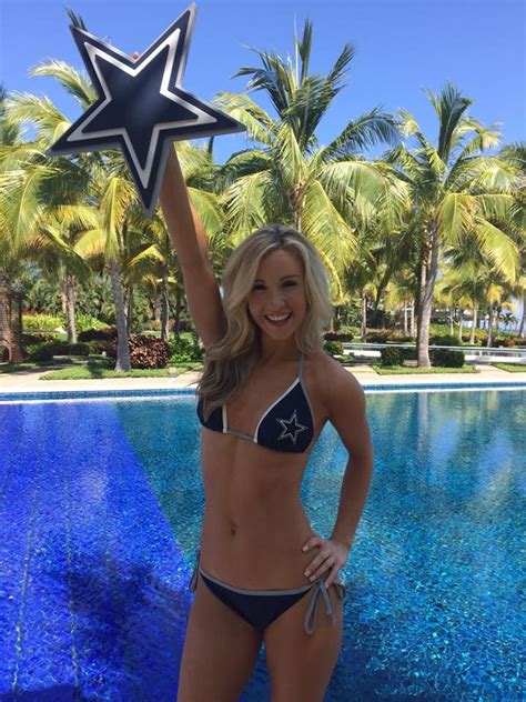 Amy L Hot Cheerleaders Dallas Cowboys Cheerleaders Womens Swimwear