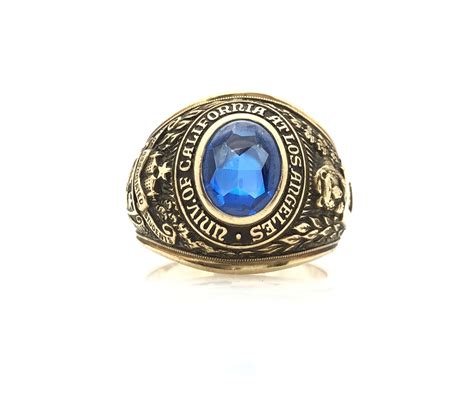 Sold Price 10k Yellow Gold Topaz Ucla Class Ring Invalid Date Mst