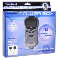 Zeus Electrosex Handheld Mode Power Box With Black Pads Sex Toys Adult Novelties Iafd