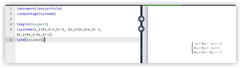 overleaf how to align 1 and 1 in linear equation tex latex