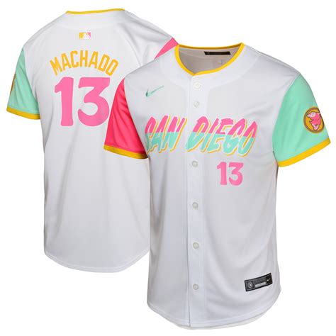 Youth Nike Manny Machado White San Diego Padres City Connect Limited
