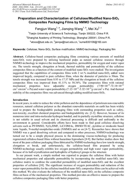 preparation and characterization of cellulose modified nano sio2