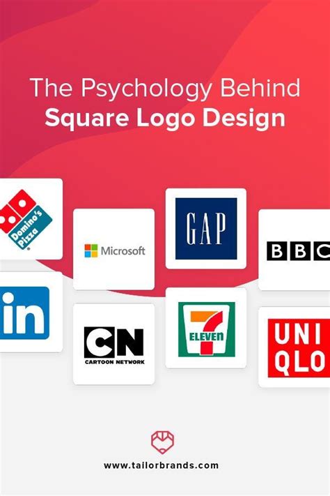 Color Psychology Of Square Logos Tailor Brands Square Logo Design