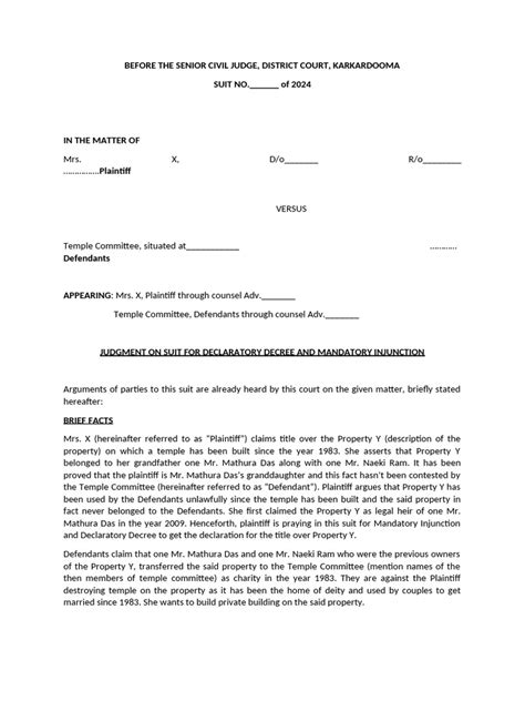 Judgment Pdf Lawsuit Declaratory Judgment