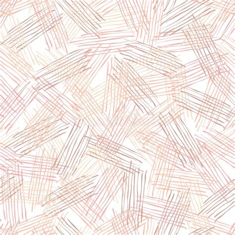 Hand Drawn Lines With A Marker Pen Vector Doodle Seamless Pattern In Flesh Color Wave Scribble