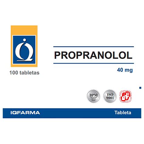 Propanolol 40 Mg Tableta Inkafarma