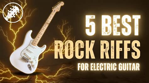 5 Best Rock Riffs For Electric Guitar Tab Youtube