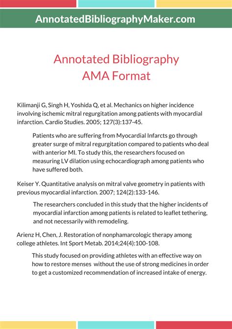 👍 Ama Bibliography Example Writing Annotated Bibliography In Ama
