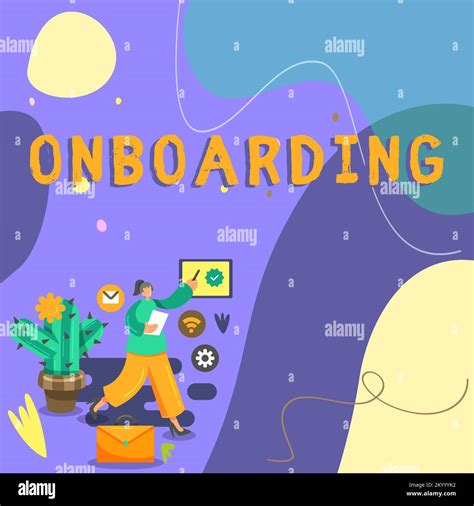 Conceptual Caption Onboarding Conceptual Photo Action Process Of Integrating A New Employee