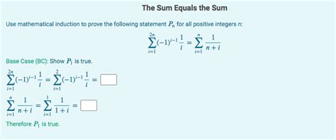 solved use mathematical induction to prove the following