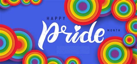 2025년 배너 프라이드의 달 템플릿 배경 축제 퍼레이드 파티 및 사교 행사를 위한 배너 어두운 배경에 무지개 깃발입니다 벡터 디자인 배너 템플릿입니다 0명에 대한 스톡