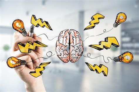 Premium Photo Brainstorm And Thinking Concept With Man Hand Drawing