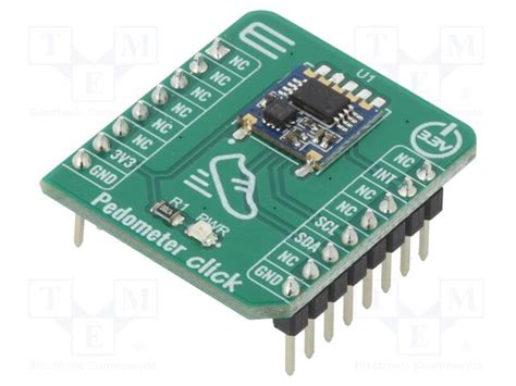 Pedometer Click Mikroe Click Board Prototype Board Comp Stp201m Pedometer 3 3vdc Mikroe