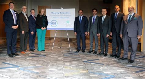 A Great Occasion Signing The Mou Between Ashrae And Empower During Winter Meeting In Chicago