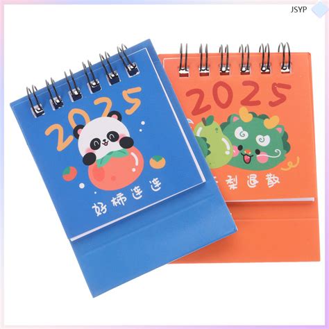 2 Pcs Electronic Calendar Digital Desktop Academic Delicate Mini Notepad Paper Small Aesthetic