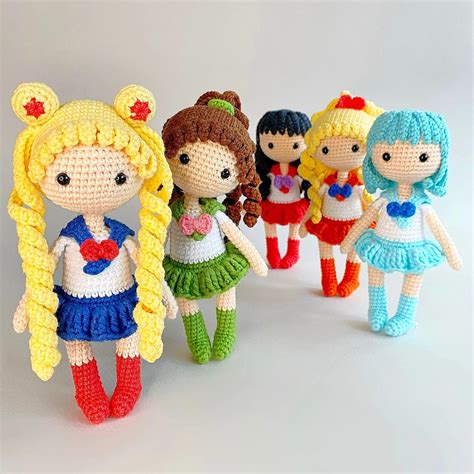 Sailor Moon Team Crochet Anime Doll Inspire Uplift