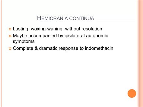 Trigeminal Autonomic Cephalalgias Pptx