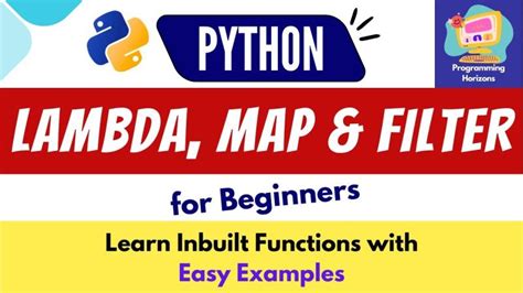 Programminghorizons On Linkedin Python Crash Course For Beginners Lambda Map And Filter