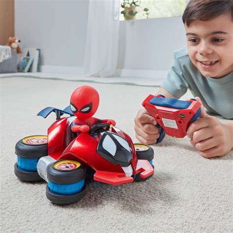 Marvel Spider Man Remote Control Stunt Car Smyths Toys Uk