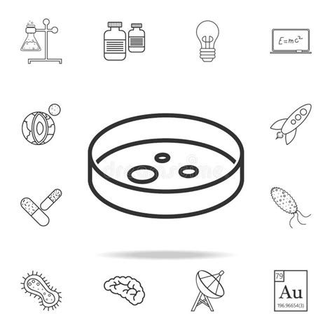 Microscope Slide Icon Detailed Set Of Science And Learning Outline