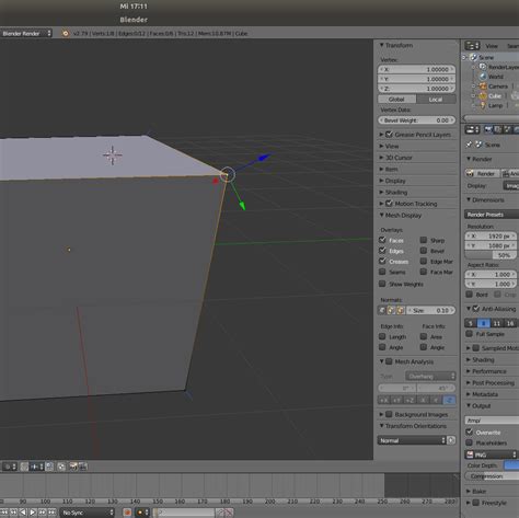 Vertices Get Or Display Normal Vector Coordinates Of Selected Vertex Blender Stack Exchange