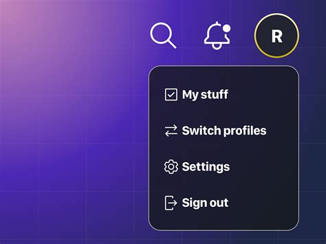 Ui Component Dropdown Menu By Rodrigo Villa On Dribbble