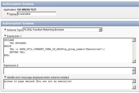 oracle apex中的授权和用户角色？ 那些遇到过的问题