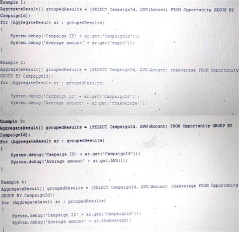 which two examples above use the system debug statements to correctly