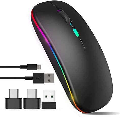 Rechargeable Wireless Mouse Bluetooth Rgb Artofit
