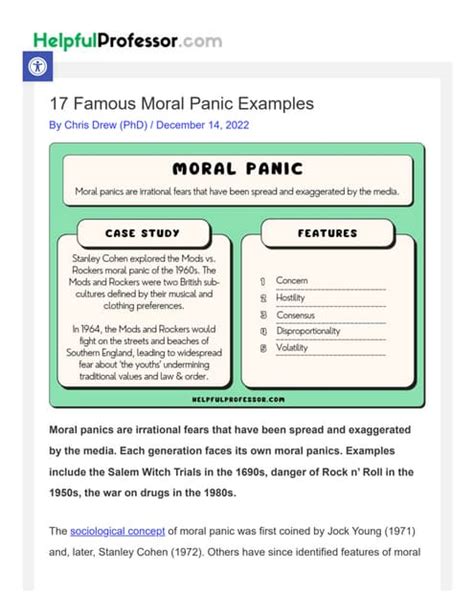 17 Famous Moral Panic Examples 2023 Helpful Professorpdf