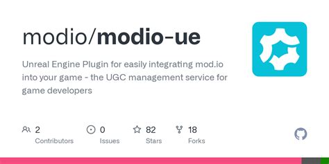 Github Modio Modio Ue Unreal Engine Plugin For Easily Integrating Mod Io Into Your Game The
