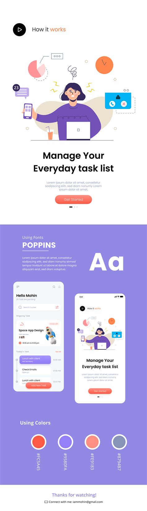 To Do List App UI Kit Template Behance