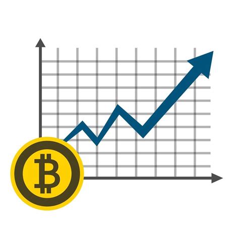 Business Bitcoin Concept Growth Chart On Graph Background Vector Illustrator 2302274 Vector Art