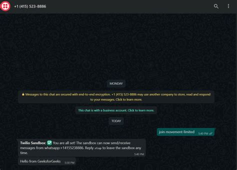 Send Message To Whatsapp Using Twilio In Nodejs Geeksforgeeks