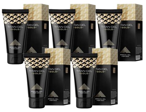 Титан Гель Голд для увеличения члена / TITAN GEL GOLD. Набор 5 шт ...