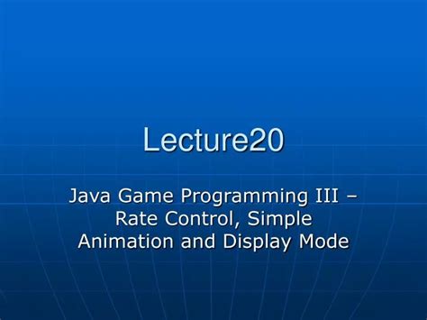ppt lecture20 powerpoint presentation free download id 4124858