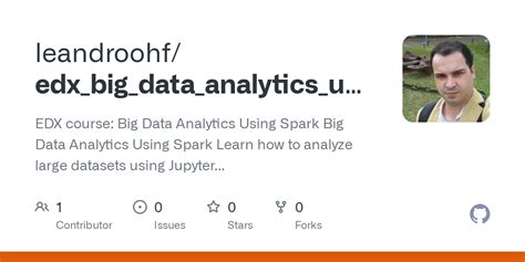 Github Leandroohfedxbigdataanalyticsusingspark Edx Course Big Data Analytics Using