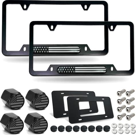 Flag Custom License Plate Frames At James Borrego Blog