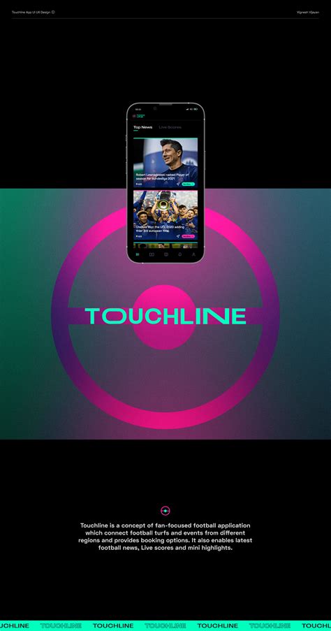 Touchline App UI UX Design On Behance Touchline App UI UX Design On Behance