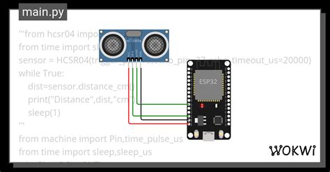 Ultrasonic Wokwi Esp32 Stm32 Arduino Simulator