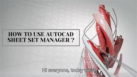 Master AutoCAD Sheet Set Manager: Boost Your CAD Workflow - YouTube