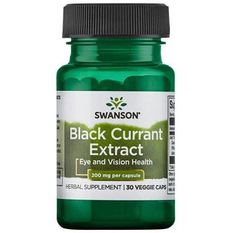 Экстракт черной смородины Swanson (Black Currant Extract) 200 мг 30 ...