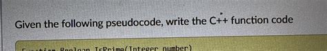 solved unction boolean isprime integen number declare