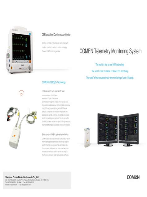Comen Telemetry C100a Central System Patient Monitor Pdf