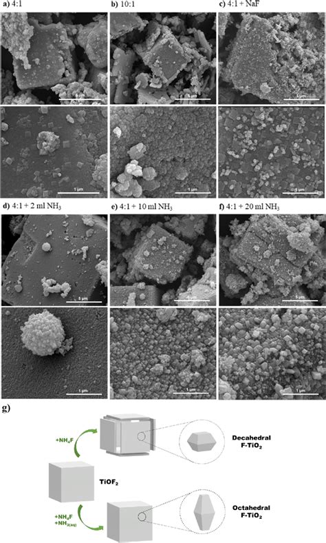 A F SEM Images Of F TiO Nanostructures G Morphology Evolution And Download Scientific