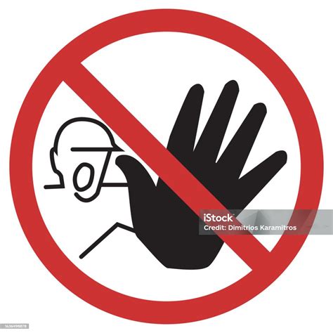 Access Beyond This Point Is Forbidden Stock Illustration Download Image Now Do Not Enter