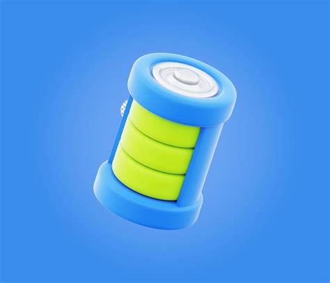 Premium Psd Battery Concept Battery Indicator Symbol 3d Render