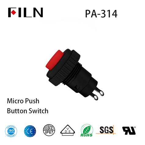 FILN S 10MM 2 Pin Plastic Push Button Switch Smallest High Quality Design