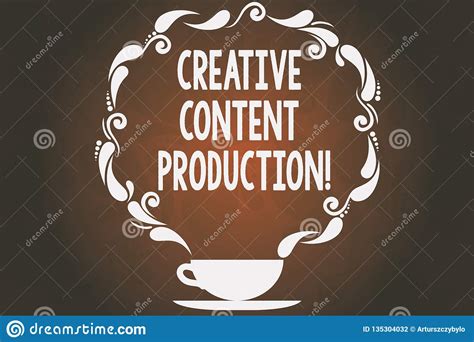 Word Writing Text Creative Content Production Business Concept For Developing And Creating