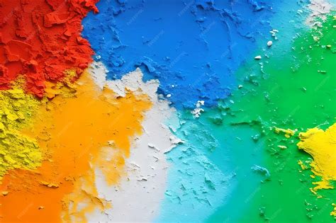 Pintura Al óleo Abstracta En La Paleta De Pintura O Pared Multicolor